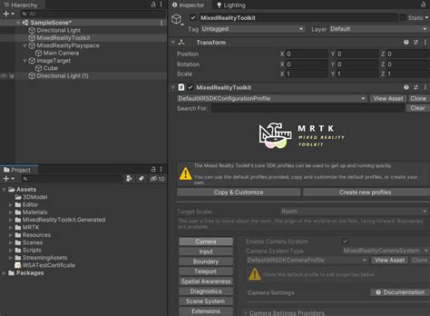 Holograms Are Not Interactable When Used Vuforia With Mrtk 254 And Unity For Hololens · Issue