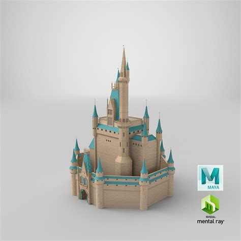 3d Castle Disney Style Model Turbosquid 1462012