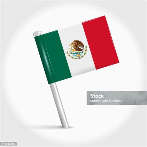 멕시코 지도 핀 플래그 3d 사실적인 벡터 일러스트 레이 션 3차원 형태에 대한 스톡 벡터 아트 및 기타 이미지 3차원 형태 각도 갇힌 Istock