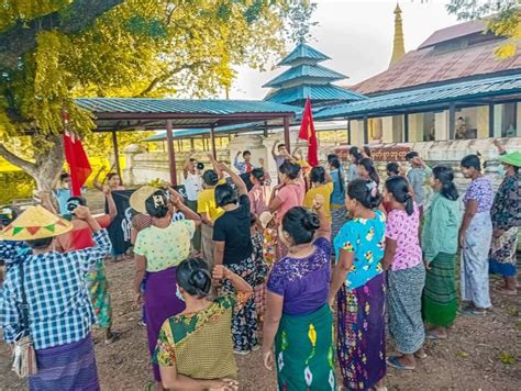 လက်ပံတောင်းတောင်ဒေသ လူထုသပိတ်စစ်ကြောင်း မှ စစ်ကျွန်စနစ်က လွတ်မြောက်ရေး ရုန်းကြ ထကြ တော်လှန်က