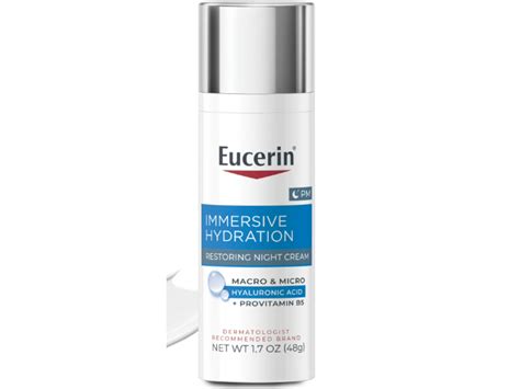 Eucerin Immersive Hydration Restoring Night Cream 17 Oz48 G