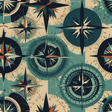 Compass Pattern Etsy