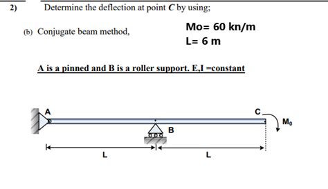 Solved Determine The Deflection At Point C By Using B Chegg