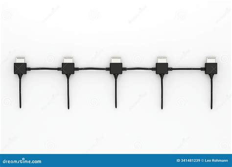 Minimalist Black Ethernet Cable Organizers Mounted On A White Wall Representing Efficient Cable