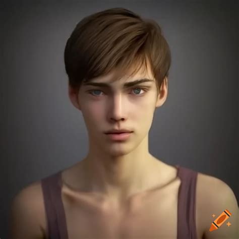 Portrait Of A Cute Looking Male On Craiyon