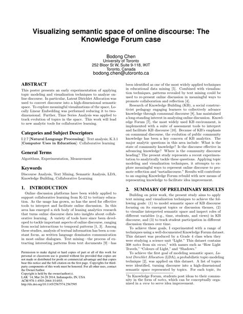PDF Visualizing Semantic Space Of Online Discourse The Knowledge