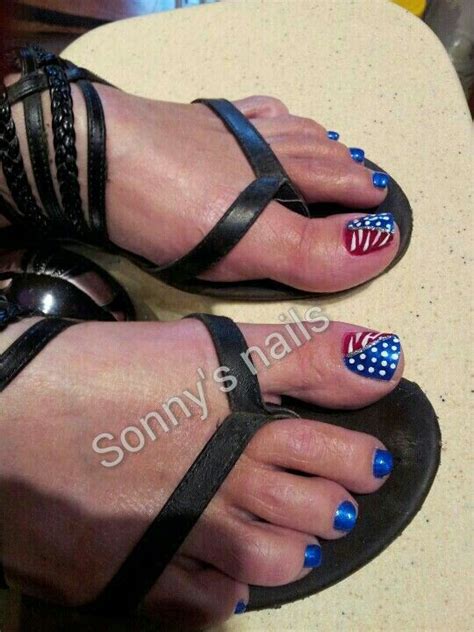 My Patriotic 4th Of July Pedi Toenail Art Designs Toe Designs Fancy