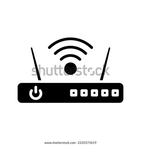 Network Router Icon Wifi Sign Mobile Stock Vector Royalty Free Shutterstock
