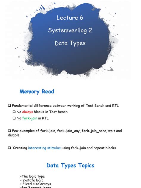 Ee5530lecture6datatypes Pdf Integer Computer Science