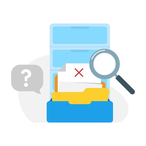 Premium Vector No Result Document File Data Not Found V2