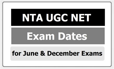 UGC NET Exam Date 2025 For June And December Exams