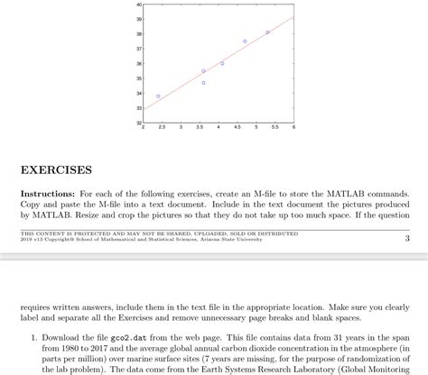 Solved Example 1 Least Squares Fit To A Data Set By A
