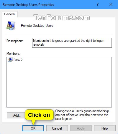 Add Or Remove Remote Desktop Users In Windows Tutorials