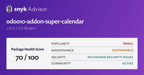 Odoo10 Addon Super Calendar Python Package Snyk