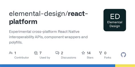 Github Elemental Designreact Platform Experimental Cross Platform