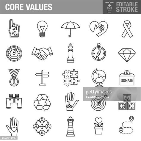 Core Values Icon Set High Res Vector Graphic Getty Images