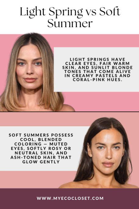 Light Spring Vs Soft Summer How To Tell Them Apart My Eco Closet