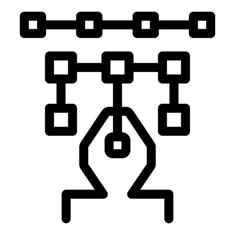 algorithm programming code connecting data blocks icon 48300533 vector art at vecteezy