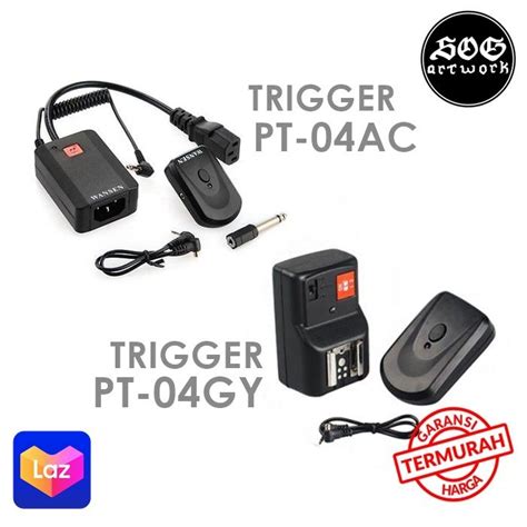 Trigger Flash PT AC PT Gy Lampu Studio Flash Eksternal External Godox Nice Foto Lazada
