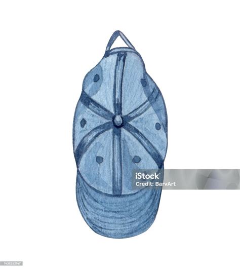 흰색 배경에 고립 된 다채로운 패션 캡 패션 야구 모자의 수채화 그림 0명에 대한 스톡 벡터 아트 및 기타 이미지 0명 개인 장식품 건강한 생활방식 Istock