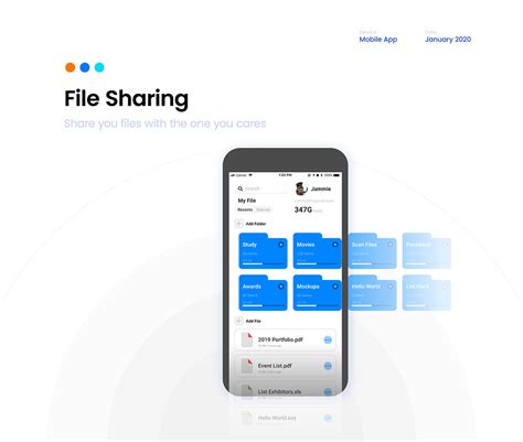 UI Cloud File Sharing Behance