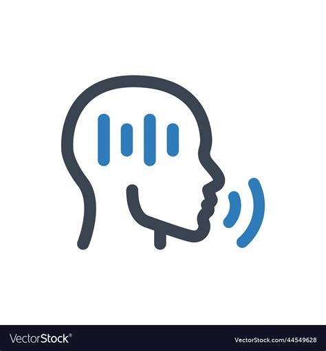 Voice Recognition Icon Royalty Free Vector Image