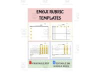 Emoji Rubric Template Editable In Google Docs By Teach Simple