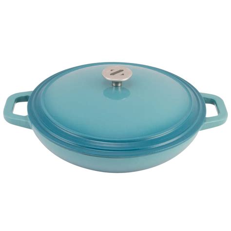 Zelancio Cookware 3 Quart Enameled Cast Iron Casserole Dish With Lid Perfect For Braising Slow