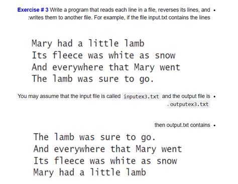 Solved Exercise 3 Write A Program That Reads Each Line In A