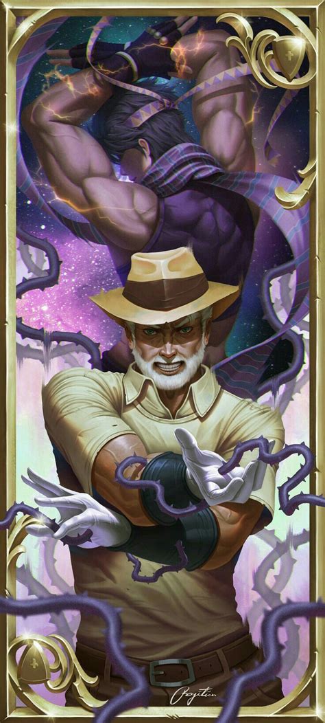 Joseph And Hermit Purple Jojo Bizarre Jojo Anime Jojo Bizzare