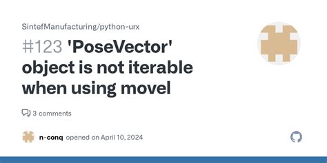 Posevector Object Is Not Iterable When Using Movel · Issue 123