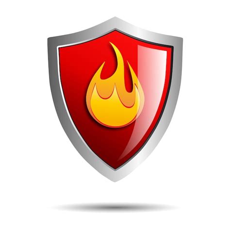 Premium Vector Vector Sign Shield Secure Fire