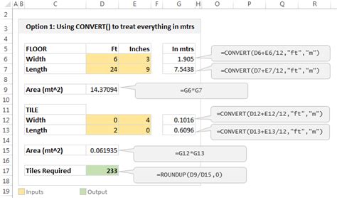 Easy Way To Calculate Square Footage With Feet And Inches In Spreadsheet Ellefson Beestre