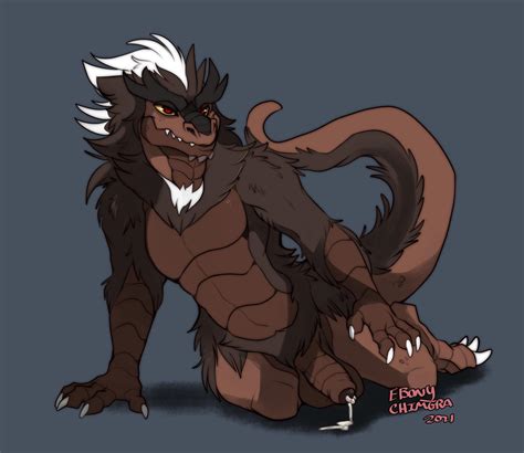 Rule 34 Anthro Claws Conditional Dnp Dinosaur Ebonychimera Fluffy
