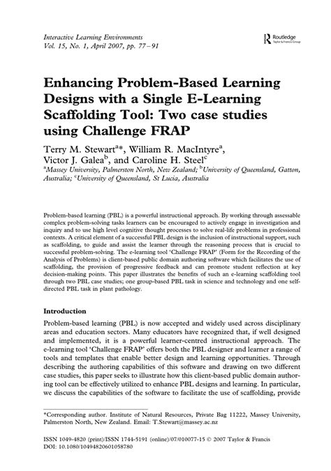 pdf enhancing problem based learning designs with a single e learning