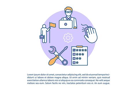 Software Testing Roles Article Page Outline Icons ~ Creative Market