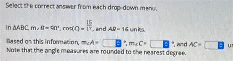 [answered] Select The Correct Answer From Each Drop Down Menu 15 In Kunduz
