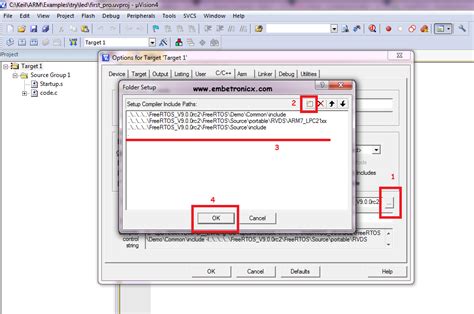 FreeRTOS Porting For LPC Using Keil EmbeTronicX