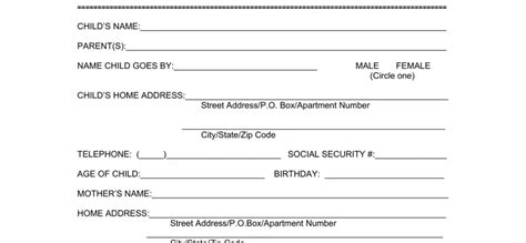 Printable Daycare Form ≡ Fill Out Printable Pdf Forms Online