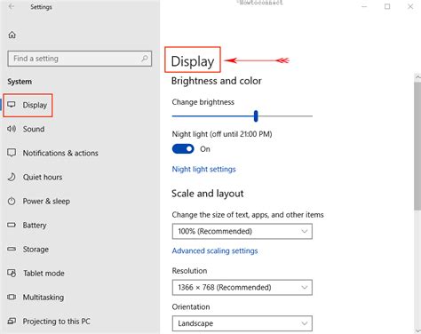 Windows Display Settings