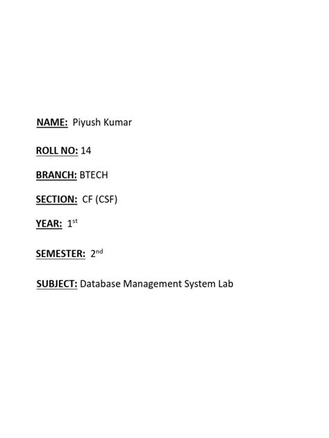 Exp3 Dbms Lab Pdf Databases Data Management Software