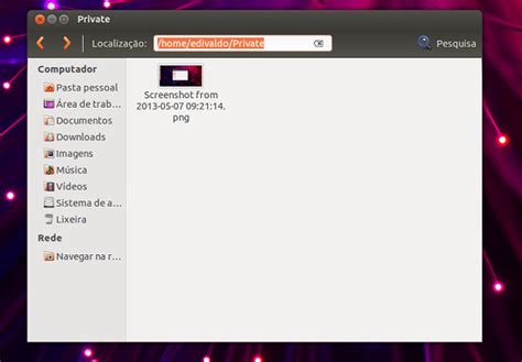 como criar uma pasta criptografada no ubuntu