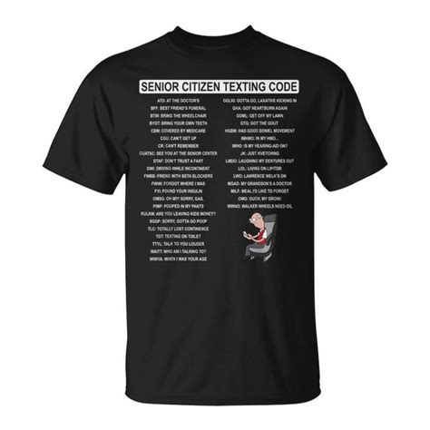 Senior Texting Code Senior Texting T Shirt Mazezy