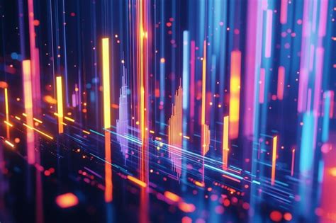 Dynamic Bar Graph Showing Financial Growth Trends Premium Ai