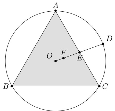 How To Draw With Tikz A Chord Parallel To AC That Passes Through A