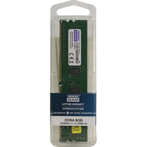 Модуль памяти Goodram Ddr4 Dimm 8 Гб Pc4 21300 1 шт Gr2666d464l19s 8g — купить цена и