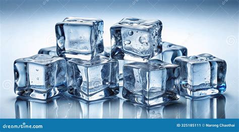 Isolated Icecubes Blocks Of Ice In Cubes Creative Ai Stock Illustration Illustration Of