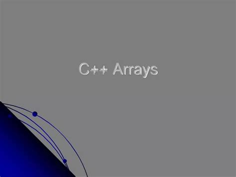 Ppt C Arrays Powerpoint Presentation Free Download Id 1711581