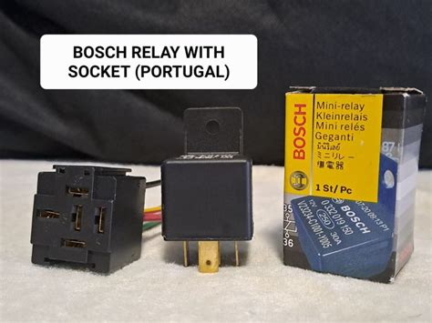 Original Bosch Relay 12v And 24v 5 Pin And Socket With Auto Wire Heavy Duty Portugal Made Lazada Ph