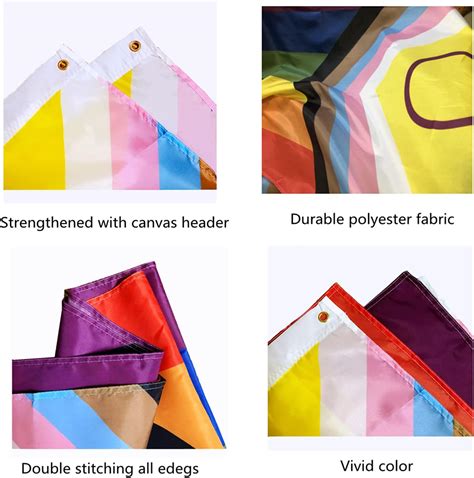 2pcs Intersex Inclusive Progress Pride Flag 3ftx5ft 2021 Redesign To Better Represent Intersex